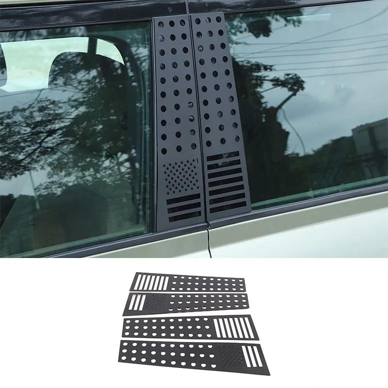 Aluminum Alloy Car Door Window Column Center B C Pillars Cover Trim ...