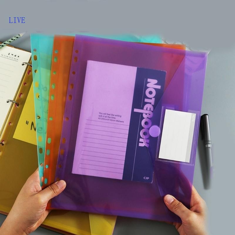 Best A4 Clear Document Organizers File Folder with 11 Hole Edge Paper ...