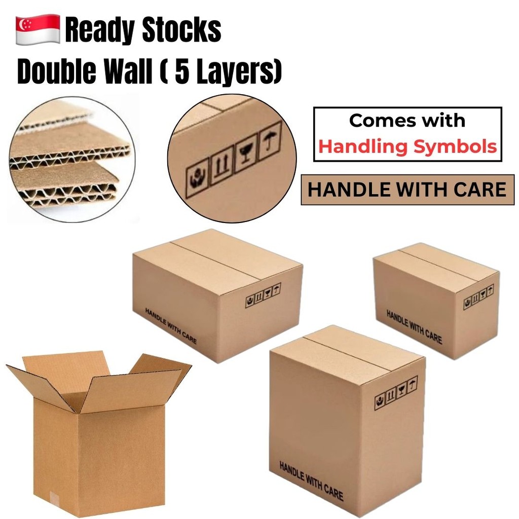 (Mix N Match) Double Wall Carton Box For Packing / House Moving / Box ...