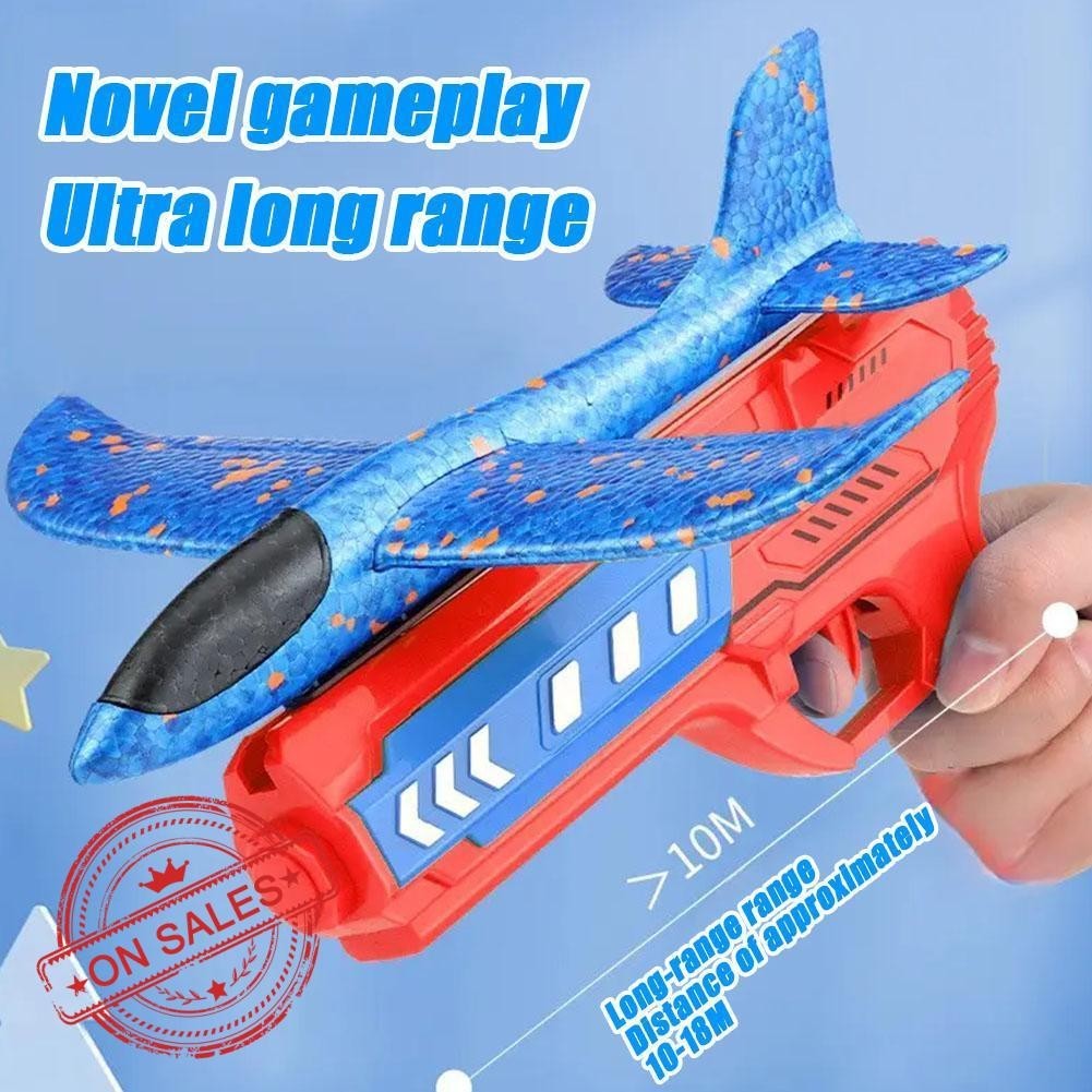 Airplane Launcher Toys Kids Catapult Guns Aircraft Shooting Toy Outdoor ...