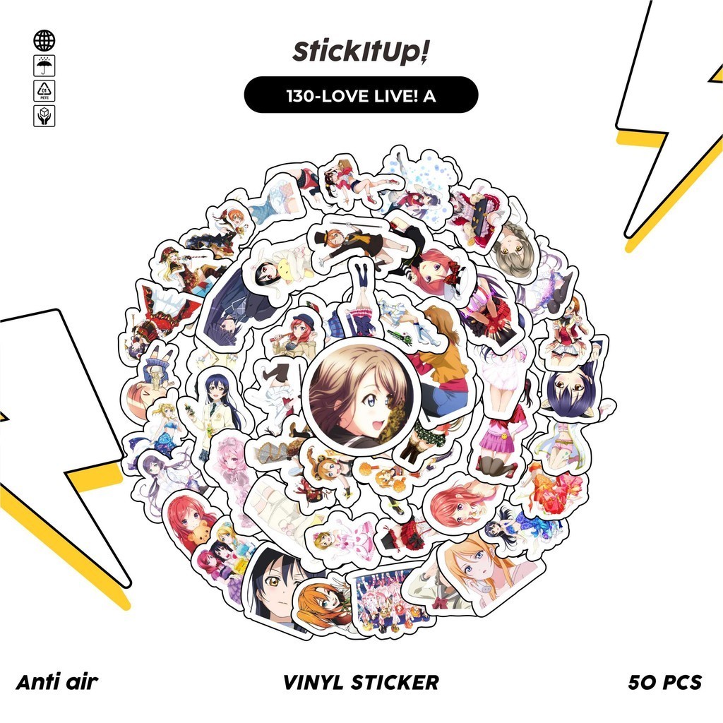 HP COD COD COD COD 50 Pcs Love Live Anime Motif Sticker Pack! School ...