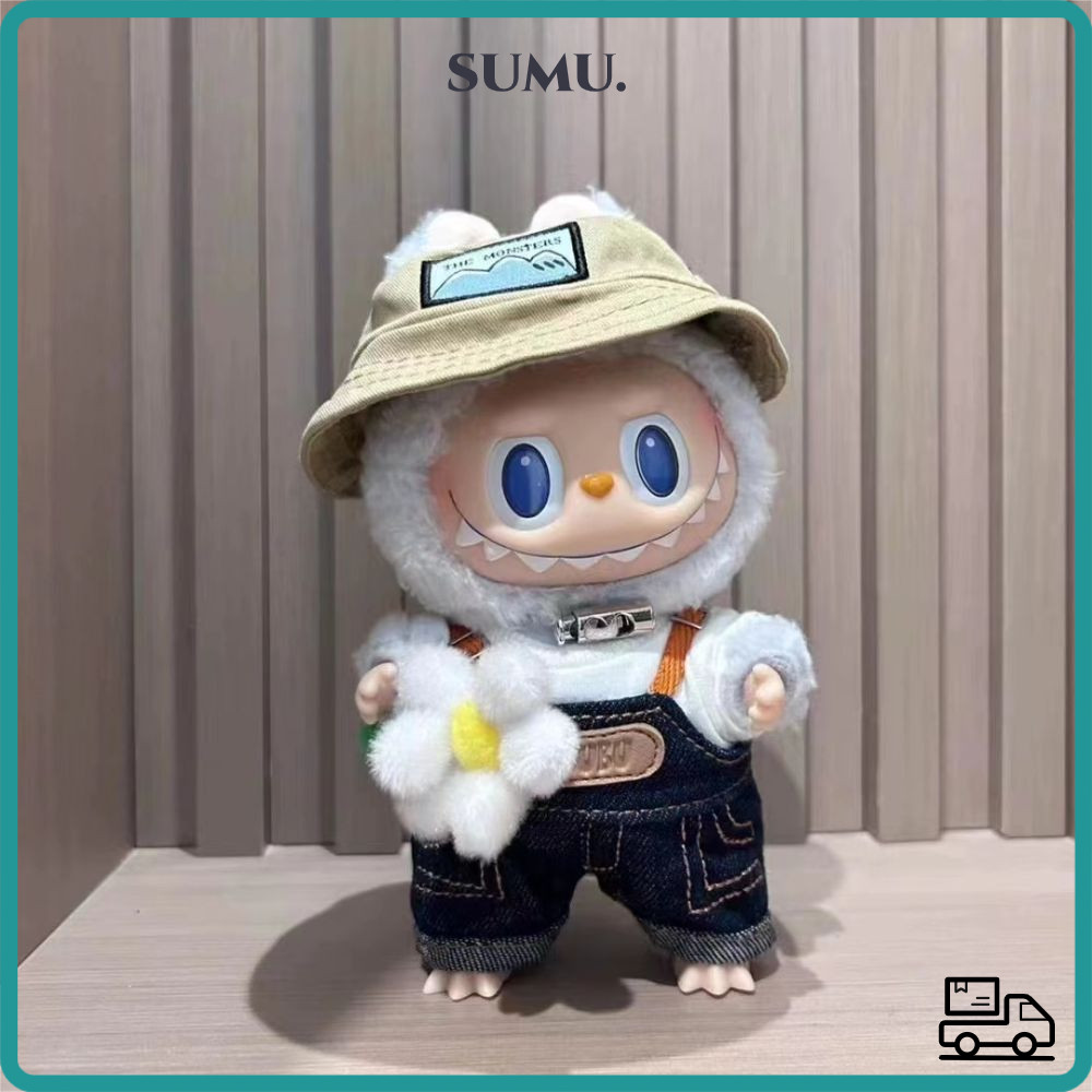 SUMU Labubu Plush Doll, Spring Wild At Home Series Vinyl Face Action ...