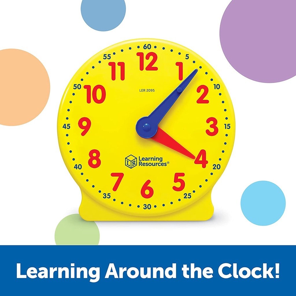 Learning Resources LER2095 Big Time Student Clock - Maths Manipulative ...