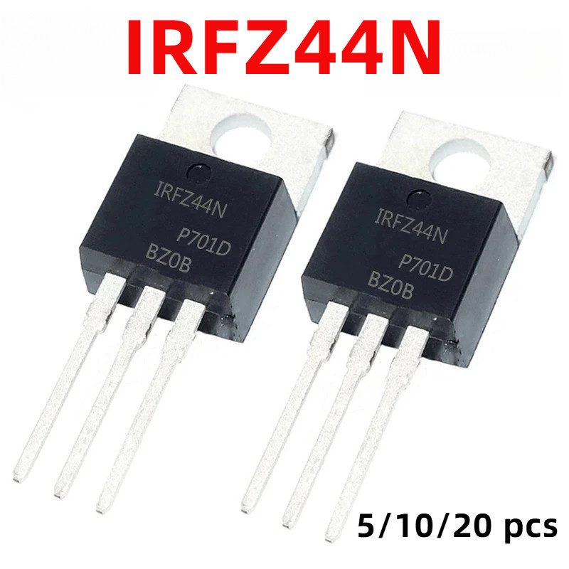 5/10/20pcs IRFZ44N TO-220 IRFZ44 MOSFET Transistor 55V 49A IRFZ44NPBF ...
