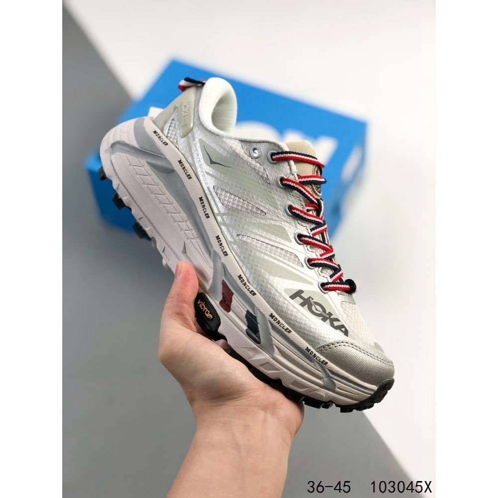White Hoka U MONCLER MAFATE SPEED 2 second-generation functional ...