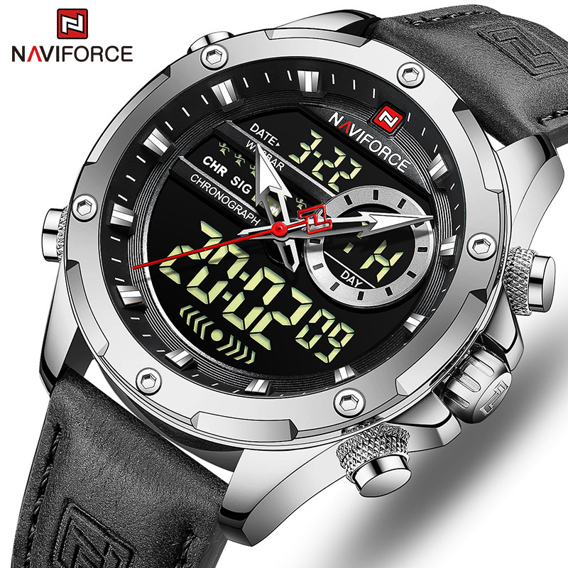 NAVIFORCE NF9208 Military Watches for Men Fashion Sport Chronograph ...
