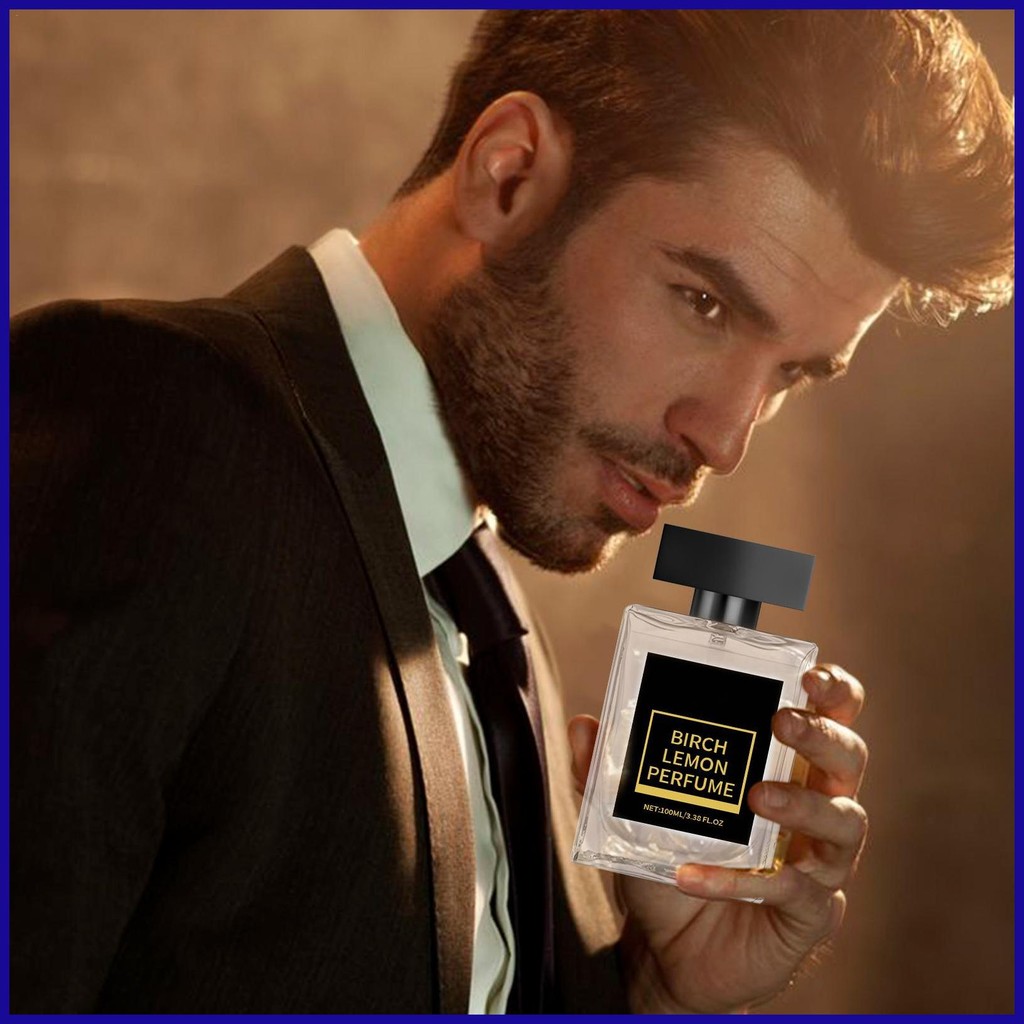 Men Body Perfume 100ml Birch Lemon Scented Body Perfume for Men Enhance ...