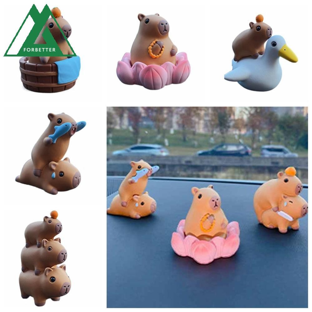 FORBETTER Capybara Figure Toys, Micro Landscape Simulation Simulation ...