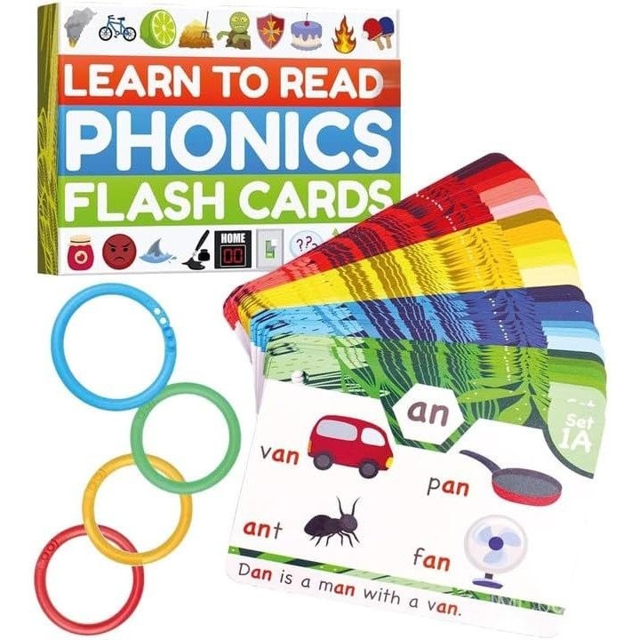 Phonics Flash Cards,Digraphs CVC Blends Long Vowel Sounds, Learn To ...