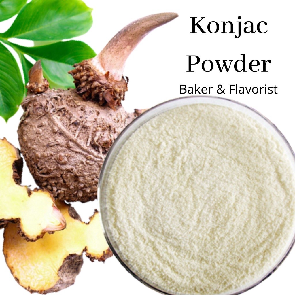 Pure Konjac Powder 魔芋粉 烘培 25g - 250g 生粉 Baking Konnyaku Glucomannan ...