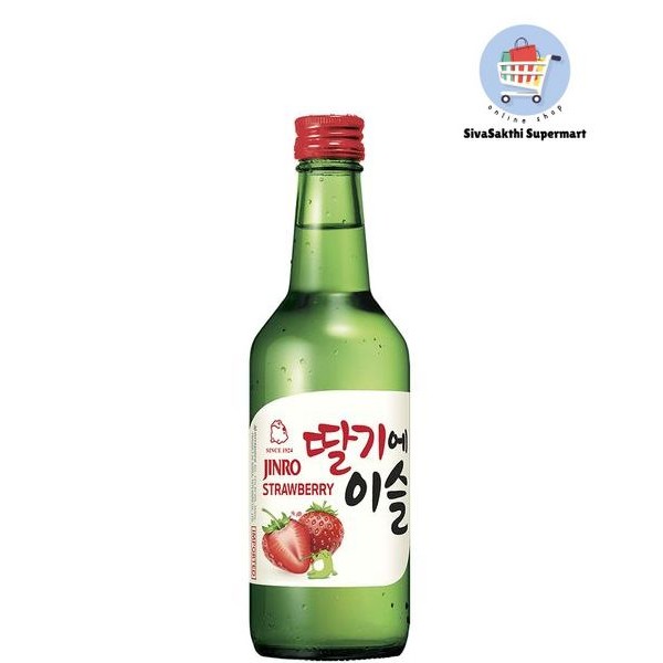 Jinro Strawberry Soju 360ml | Shopee Singapore