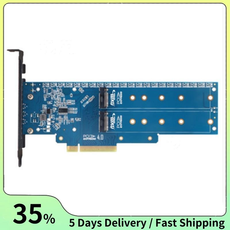 JEYI M2X8 Hard Disk Adapter Card Pciex8 X16 1 Turn 2 Nvme Expansion ...