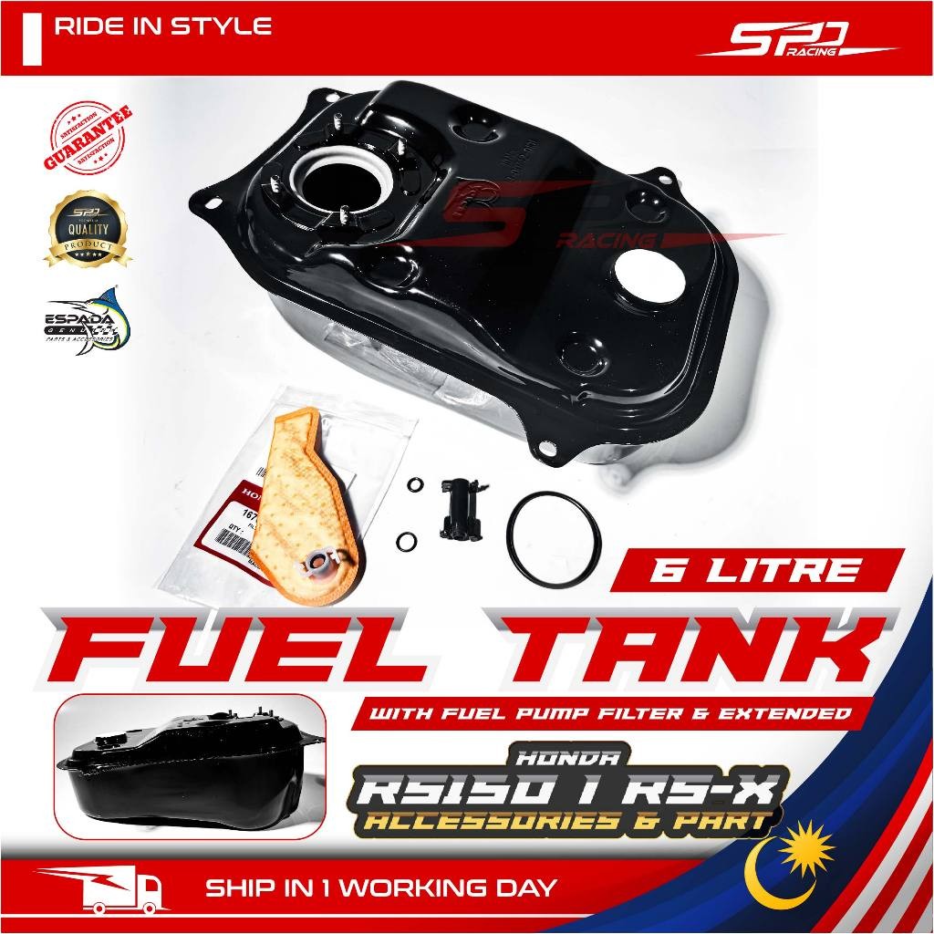 RS RSX Fuel Tank 6 Litre I With Fuel Pump Filter + Extender I ESPADA ...