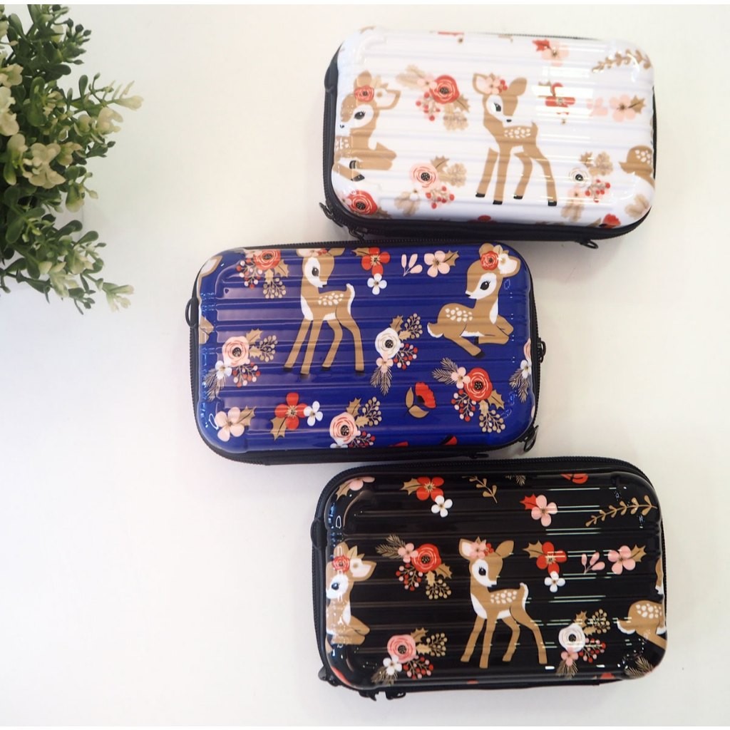 Square Box Bag, Travel Organizer Cosmetic Bad / Hard Shell Shoulder Bag ...