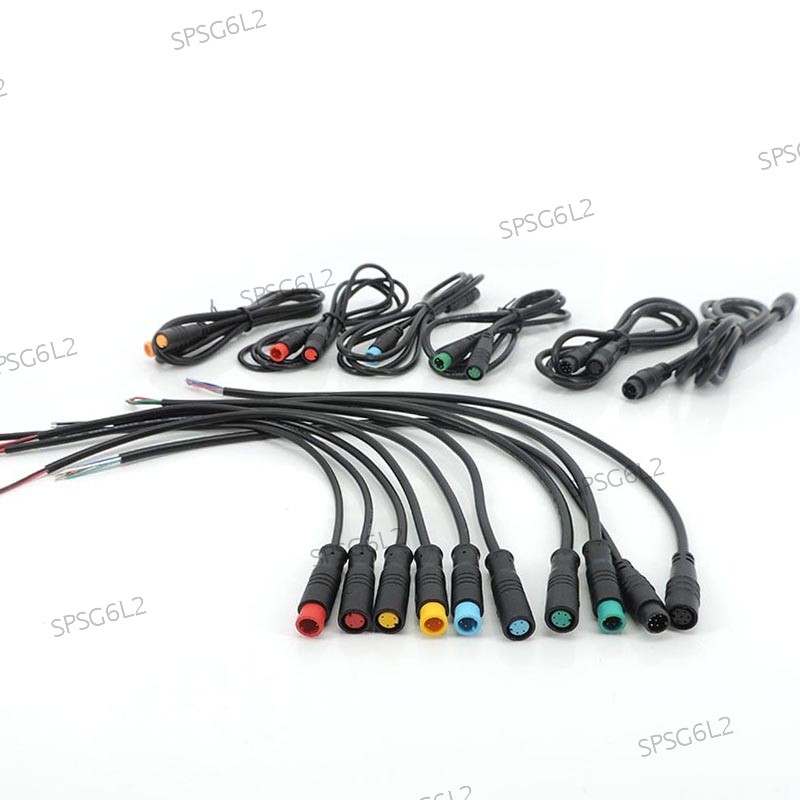 M8 2 3 4 5 6 Pin Splitter 1 male to female male plug cable Connector ...