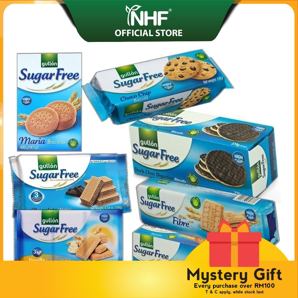 GULLON Sugar Free Cookies | Suitable for Diabetics, High Fiber, Healthy ...