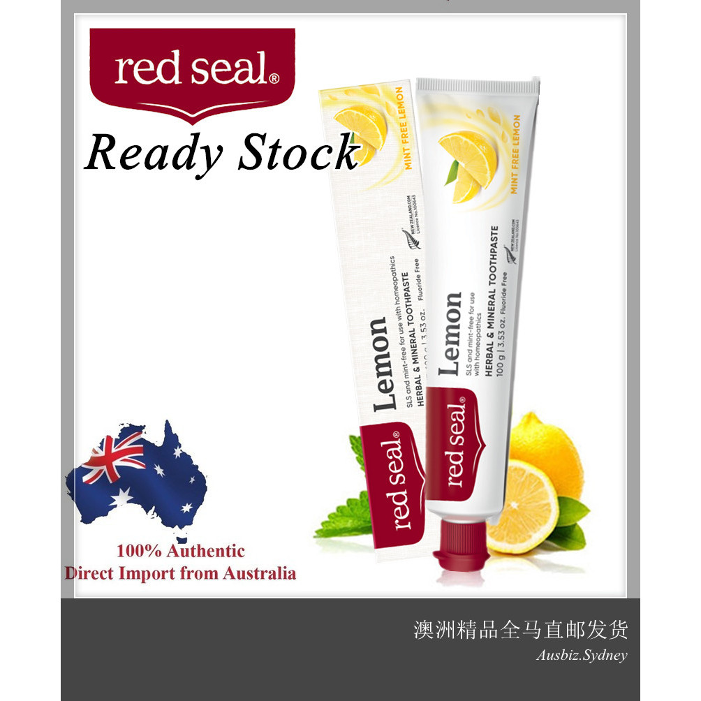 [Ready Stock EXP: 04/2028] Red Seal Lemon SLS Free Toothpaste ...