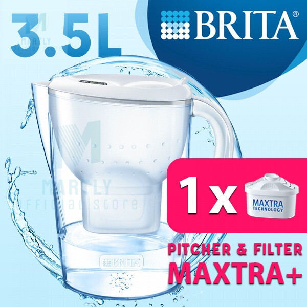 Martly BRITA Marella XL 3.5L Water Pitcher Purifier | Water Filter Jug ...