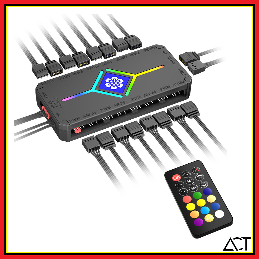 Hifrost ARGB Hub ( 5V 3PIN ARGB + 4 Pin PWM ) PC Case CPU Fan ...
