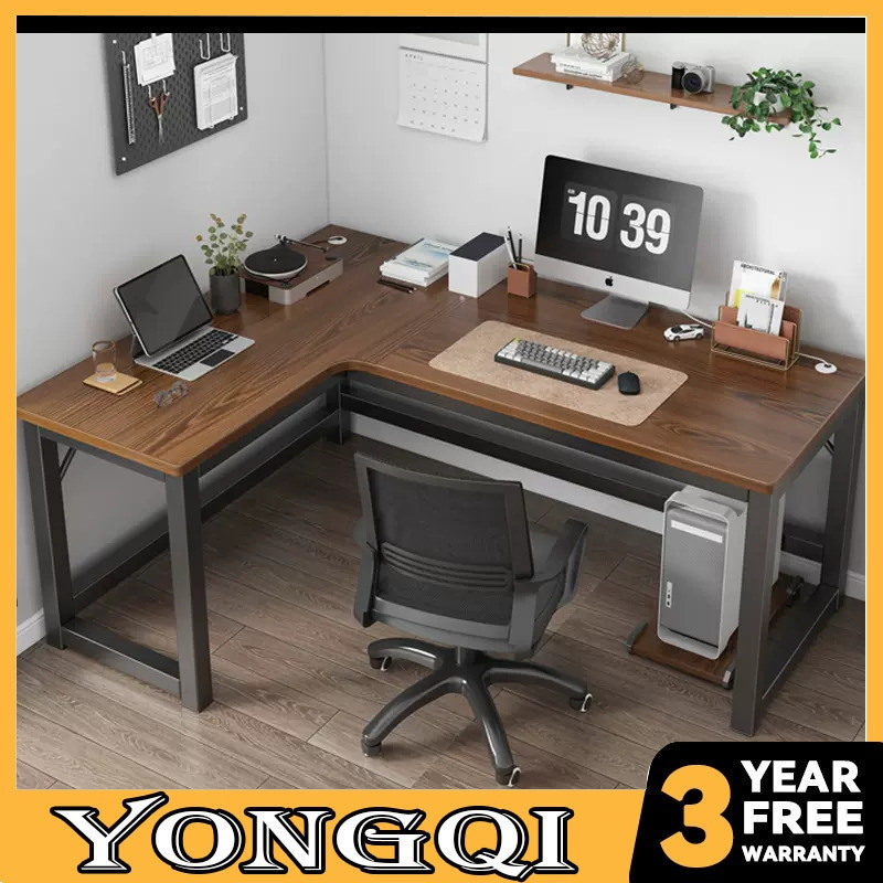 YONGQI Corner Desk Computer Table Student Writing Desk L Shape Home ...