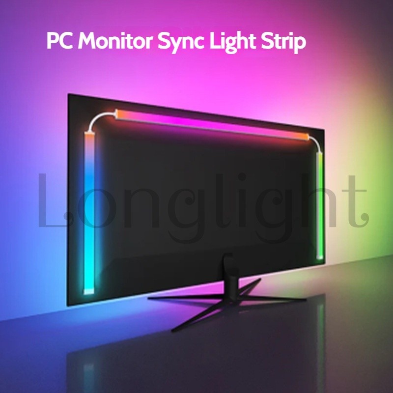 Immersion RGB Computer Screen Synchronization Light Strip, Ambilight USB 5V Dream Color PC ...