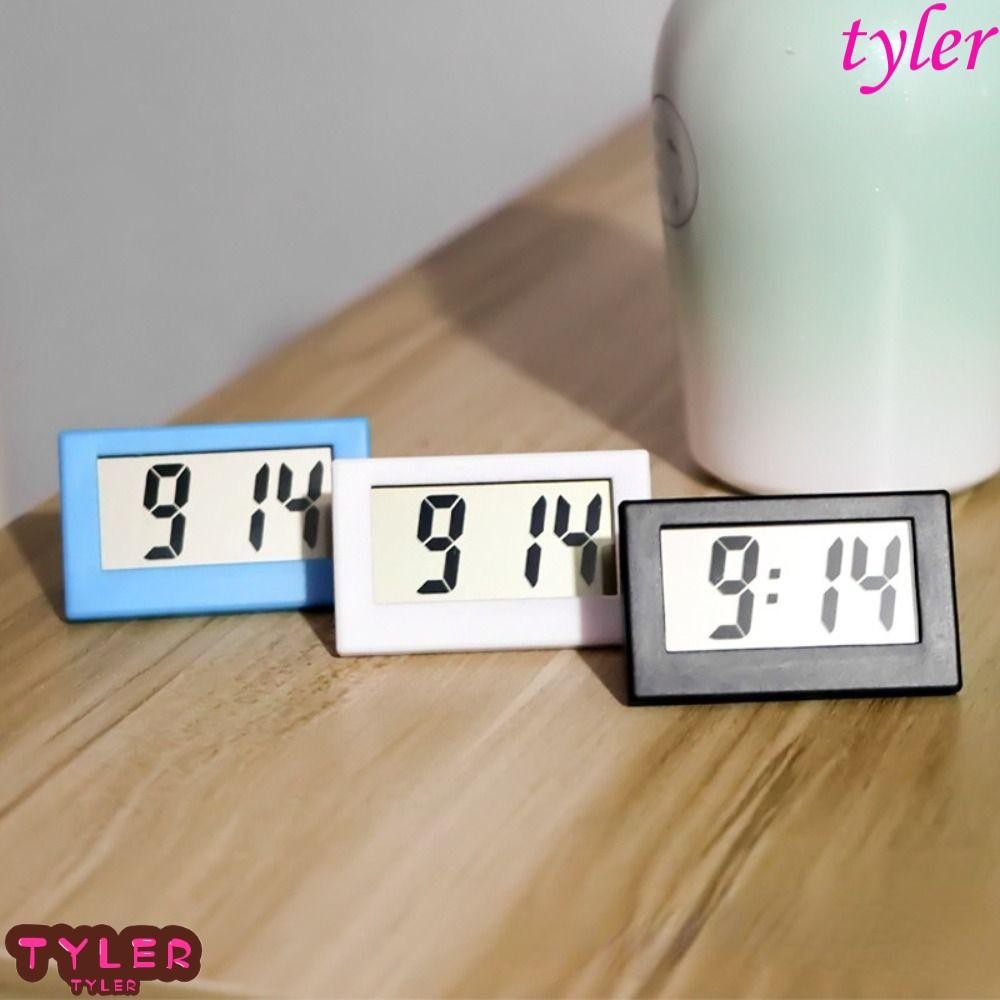 TYLER Mini Triangle Clock, Small ABS Desk Digital Clock, Creative ...