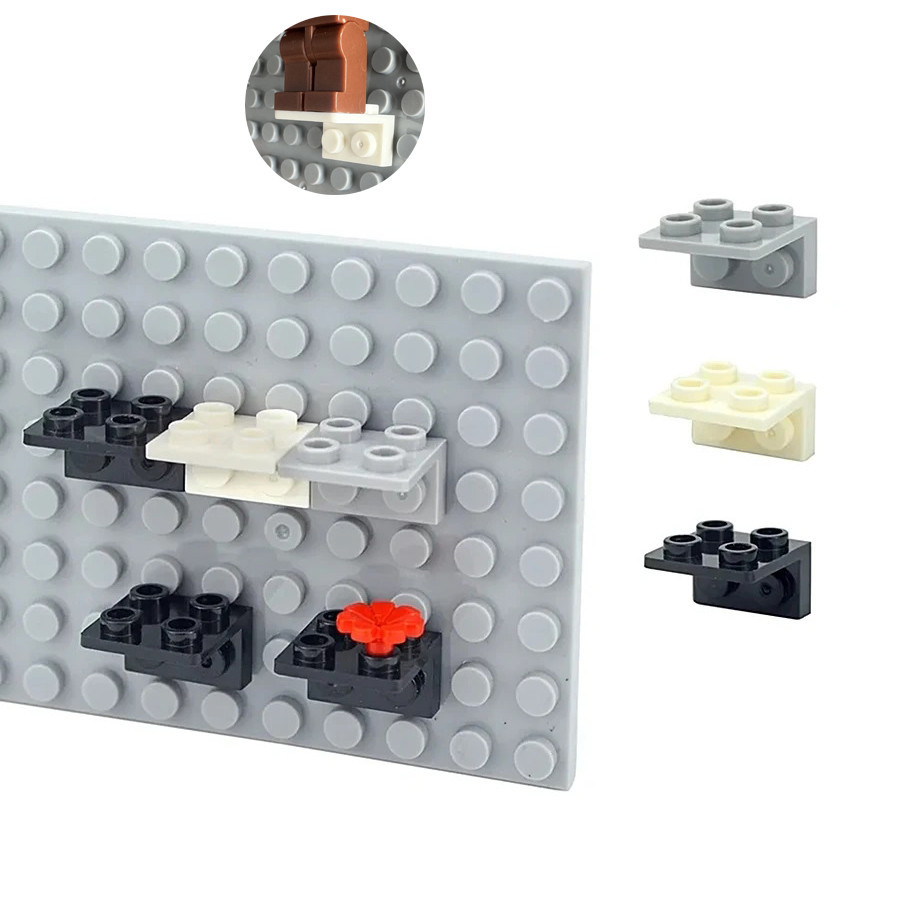 20pcs Figures Stand Base Plate 99207 Bracket 1x2 2x2 Inverted Building ...