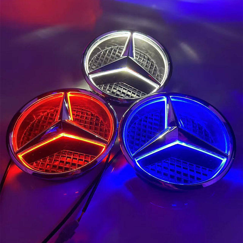Front grille LED logo for Mercedes Benz W205 W204 W213 lamp emblem E63 ...