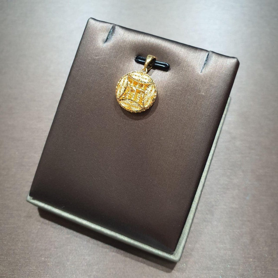 22k / 916 Gold Coin Abacus Pendant | Shopee Singapore