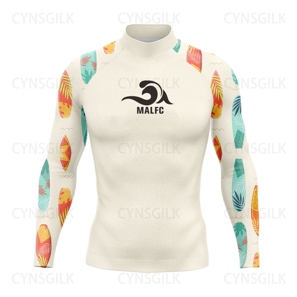 2025 STYLE MALFC Rash guard for men Surfing Clothes Swimsuit Rashguard ...