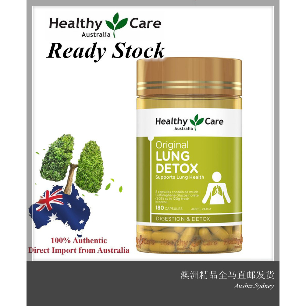 [Ready Stock EXP: 03/2026] Healthy Care Original Lung Detox 180 ...