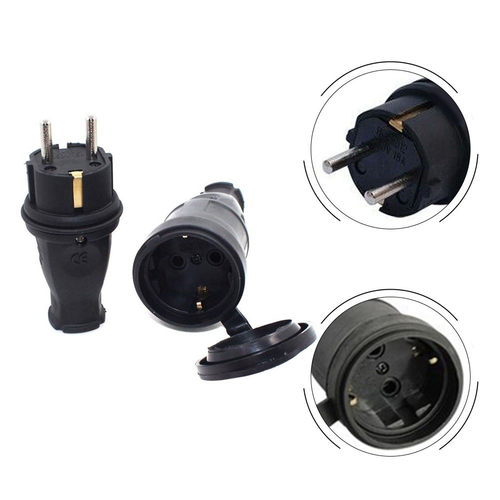 GIG Rubber Plug 16A Waterproof Wireable Plug With Ground Wire ...