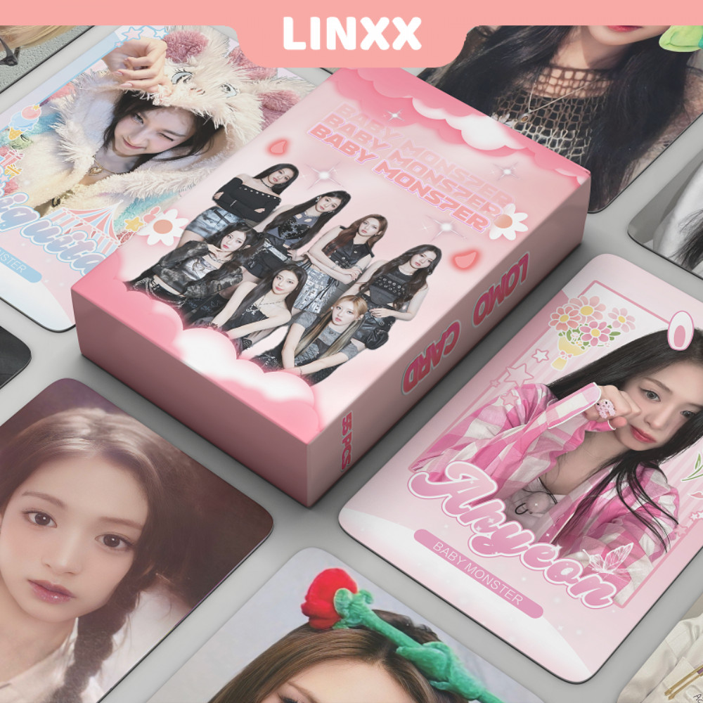 LINXX 55 Pcs BABYMONSTER FOREVER SHEESH Album Lomo Card Kpop Photocards ...