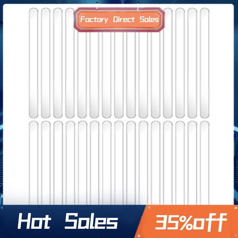 30PCS Popsicle Sticks 4.5 Inch Acrylic Cakesicle Sticks Reusable Ice ...