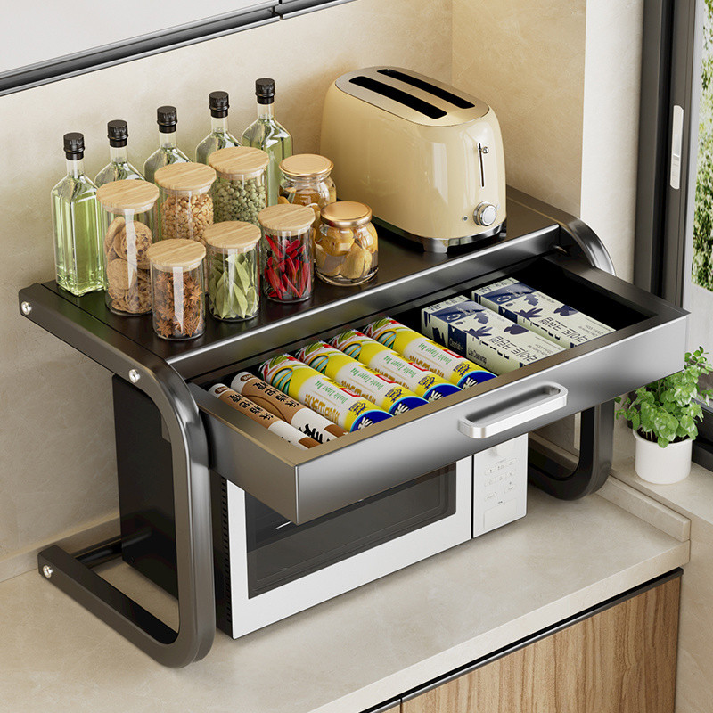 Microwave Oven Storage Rack Kitchen Storage Rack Countertop Multi ...