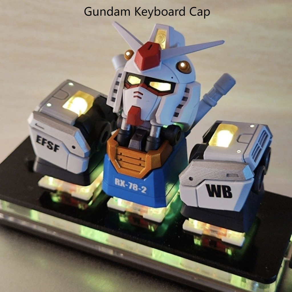 Yuanzu Gundam Cartoon Keyboard Keycap Mechanical Keyboard Assault ...