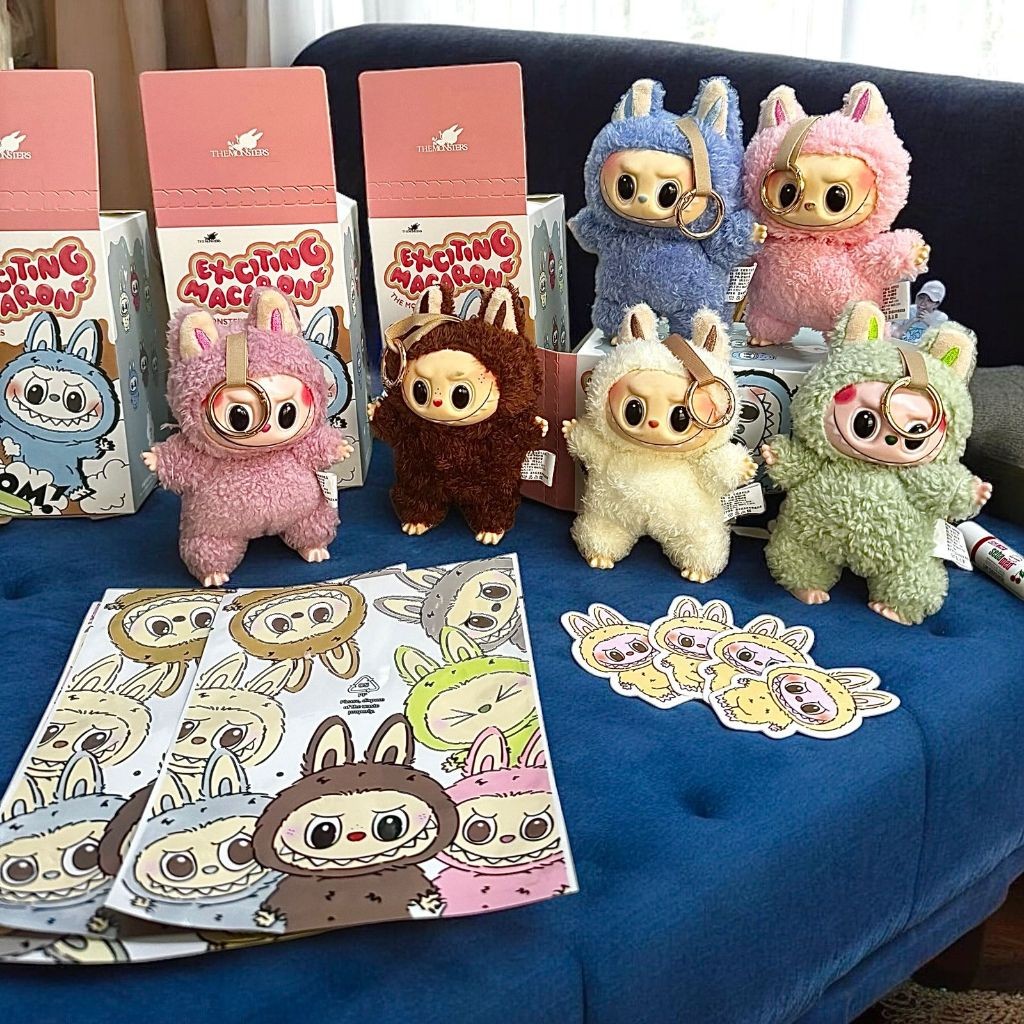 Labubu Macaron PopMart Cute Viral Monster Dolls QR Scan / Viral Cute ...
