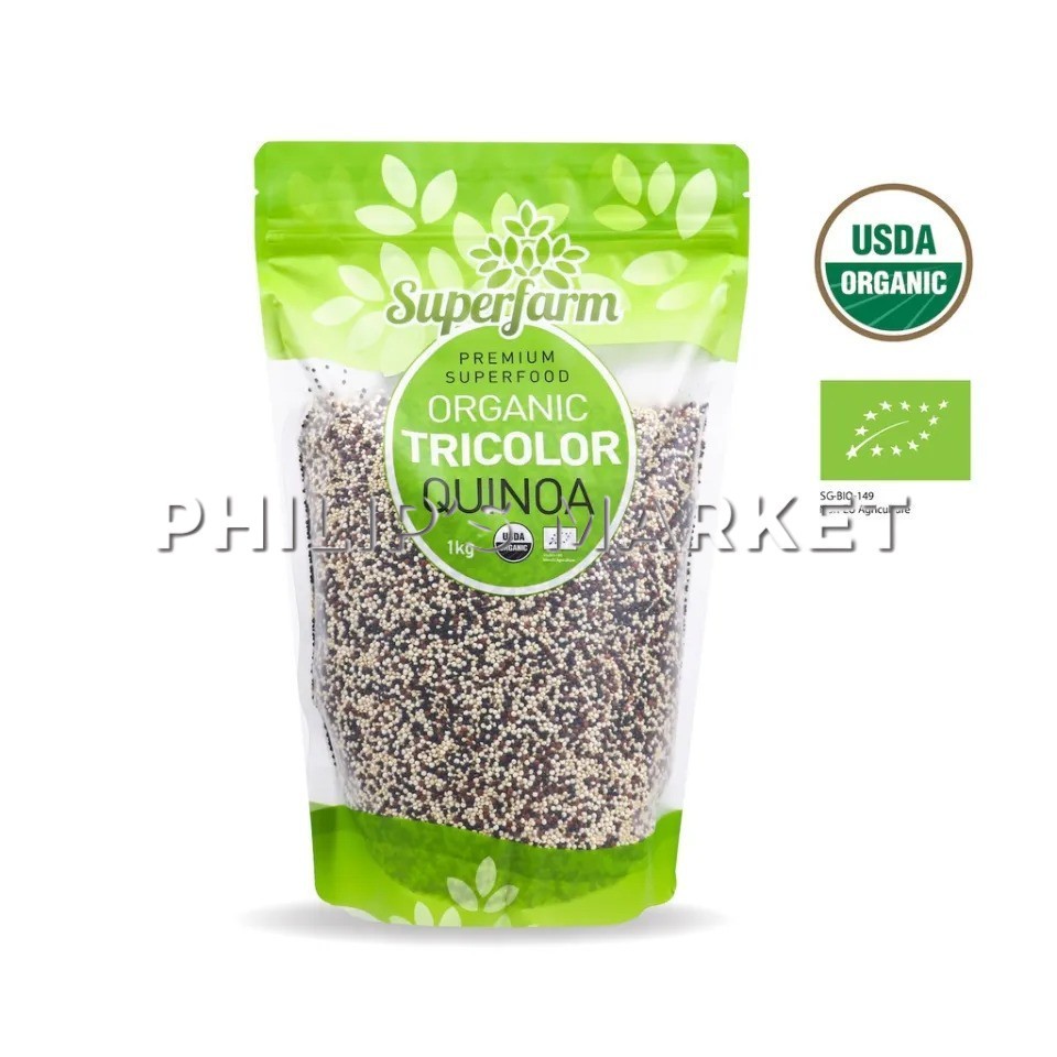 SuperFarm USDA Certified Organic Tricolor Quinoa 1kg | Shopee Singapore