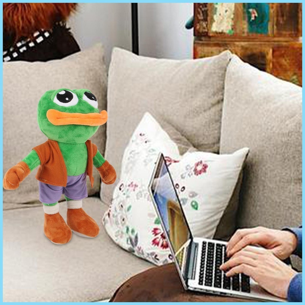 Sad Frog Plush Toy Soft Stuffed Pillow Magic Expression Pepe The Sad ...
