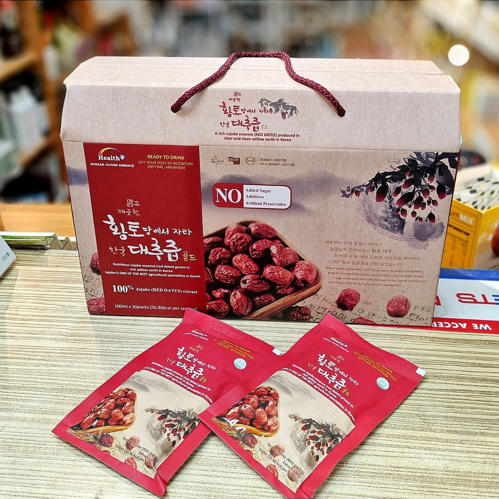 Health+ Korean Jujube Essence 30 sachets -100% Natural Red Dates ...