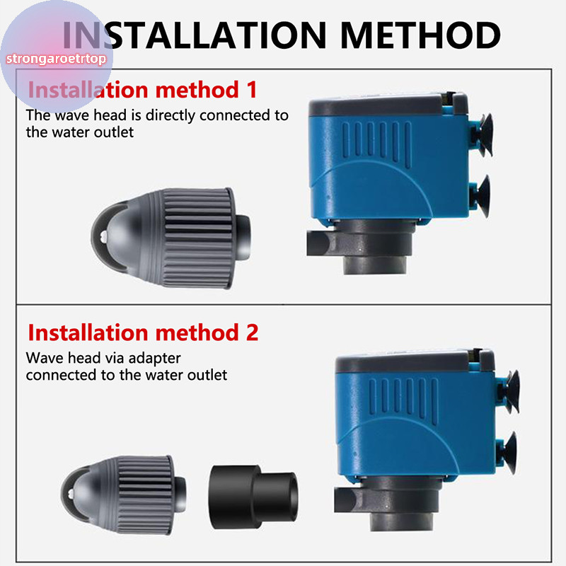 Strongaroetrtop Wave Maker Rotary Pump Head Aquarium Fish Oxygenation ...