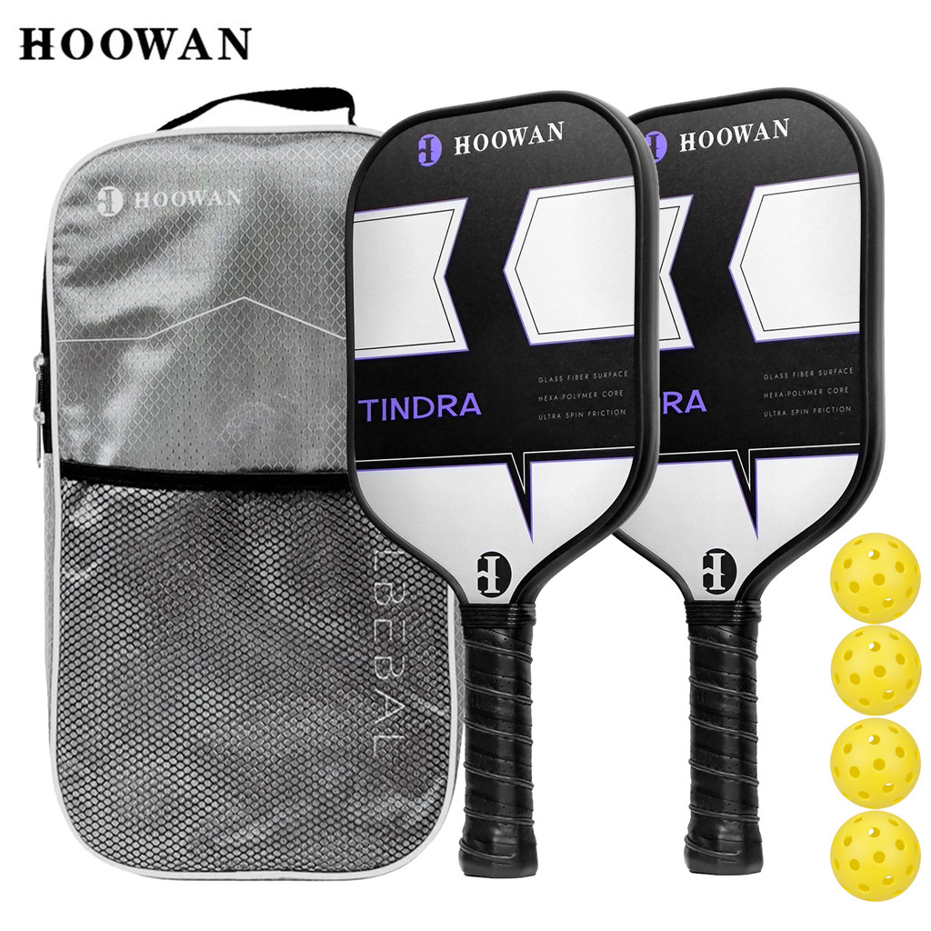 HOOWAN TINDRA 16MM Pickleball Paddle Glass Fiber Lightweight Sturdy ...