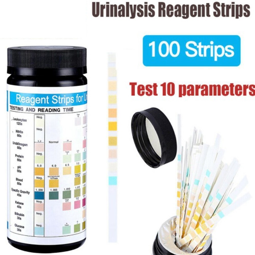 [GGG-0729 VARSTR-SG] 100 Strips URS-10T Reagent Urinalysis Strips 10 ...