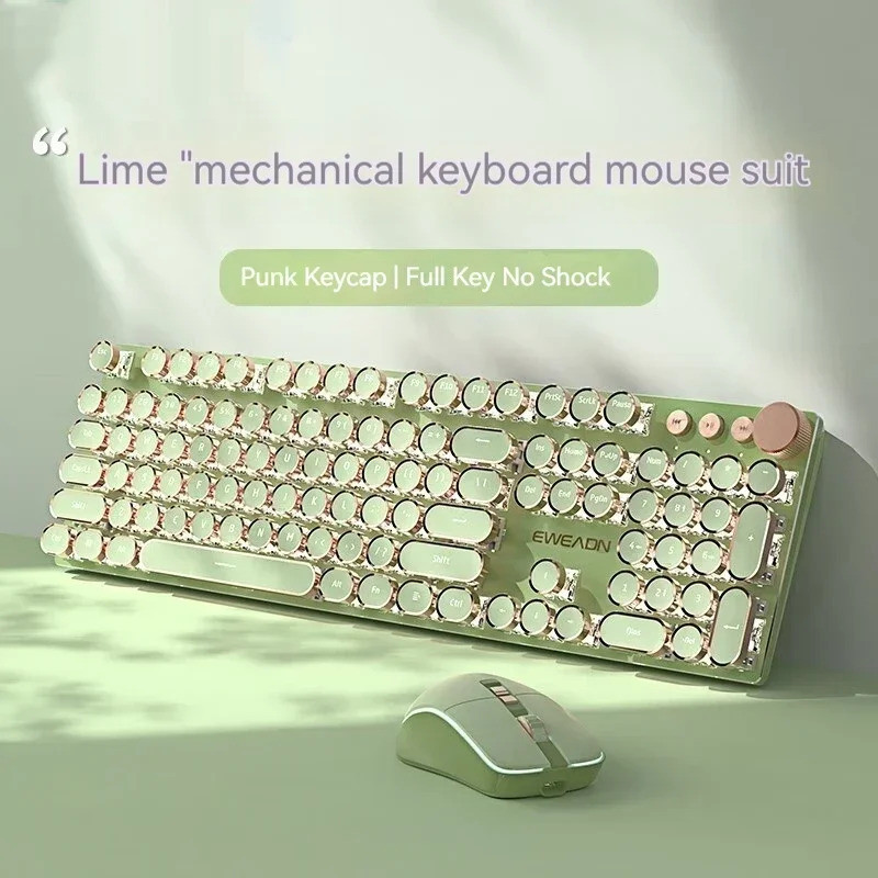 EWEADN V20 Frontrunner wireless Mechanical Keyboard and Mouse Set Punk ...