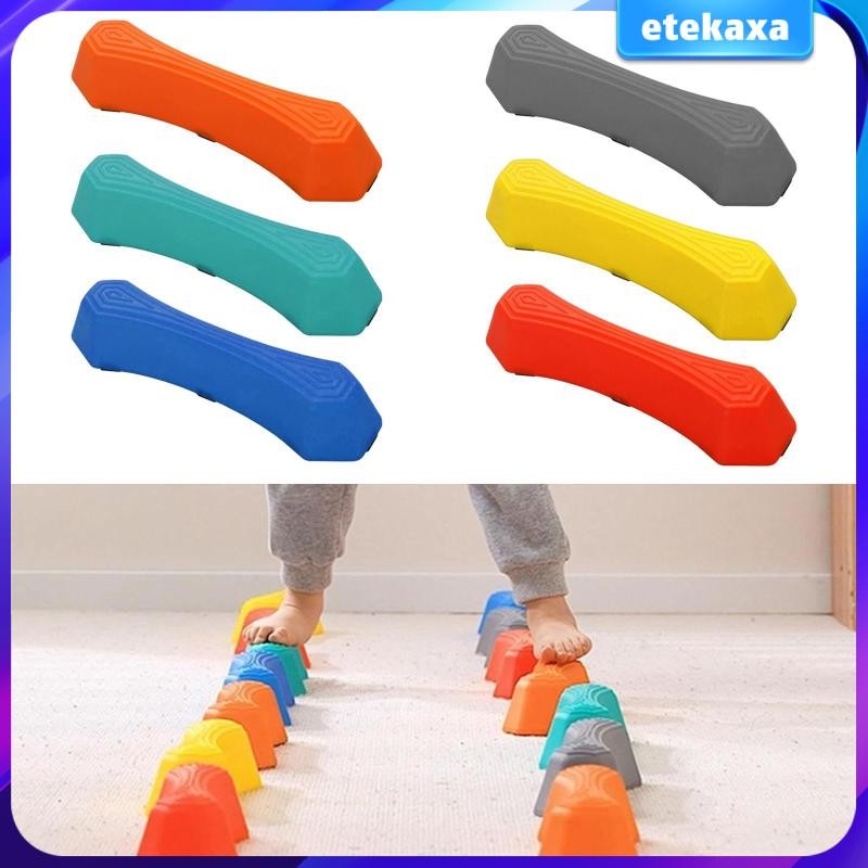 [Etekaxa] 6Pcs Kids Stepping Stones Obstacle Course Sensory Play ...