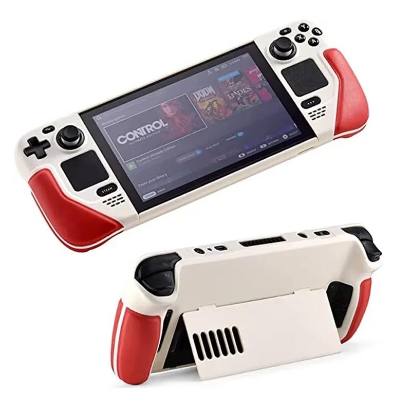 Protective Case for Steam Deck Soft Flip Leather Cover with Stand Full ...