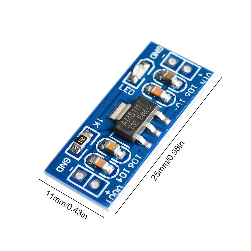 AMS1117 Power Supply Module 4 Pin Step-Down Linear Voltage Regulator ...