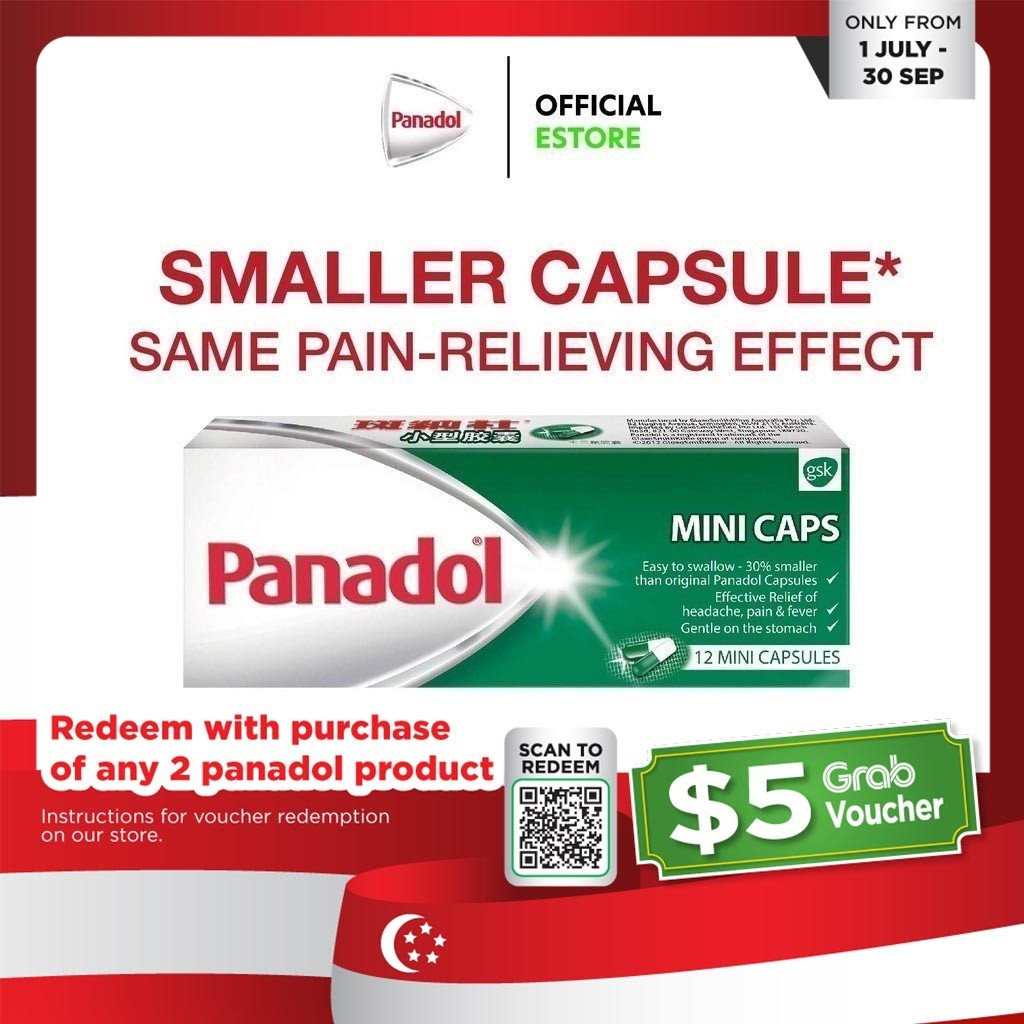 PANADOL Mini Caps, Easy to Swallow Paracetamol for Fast & Effective ...