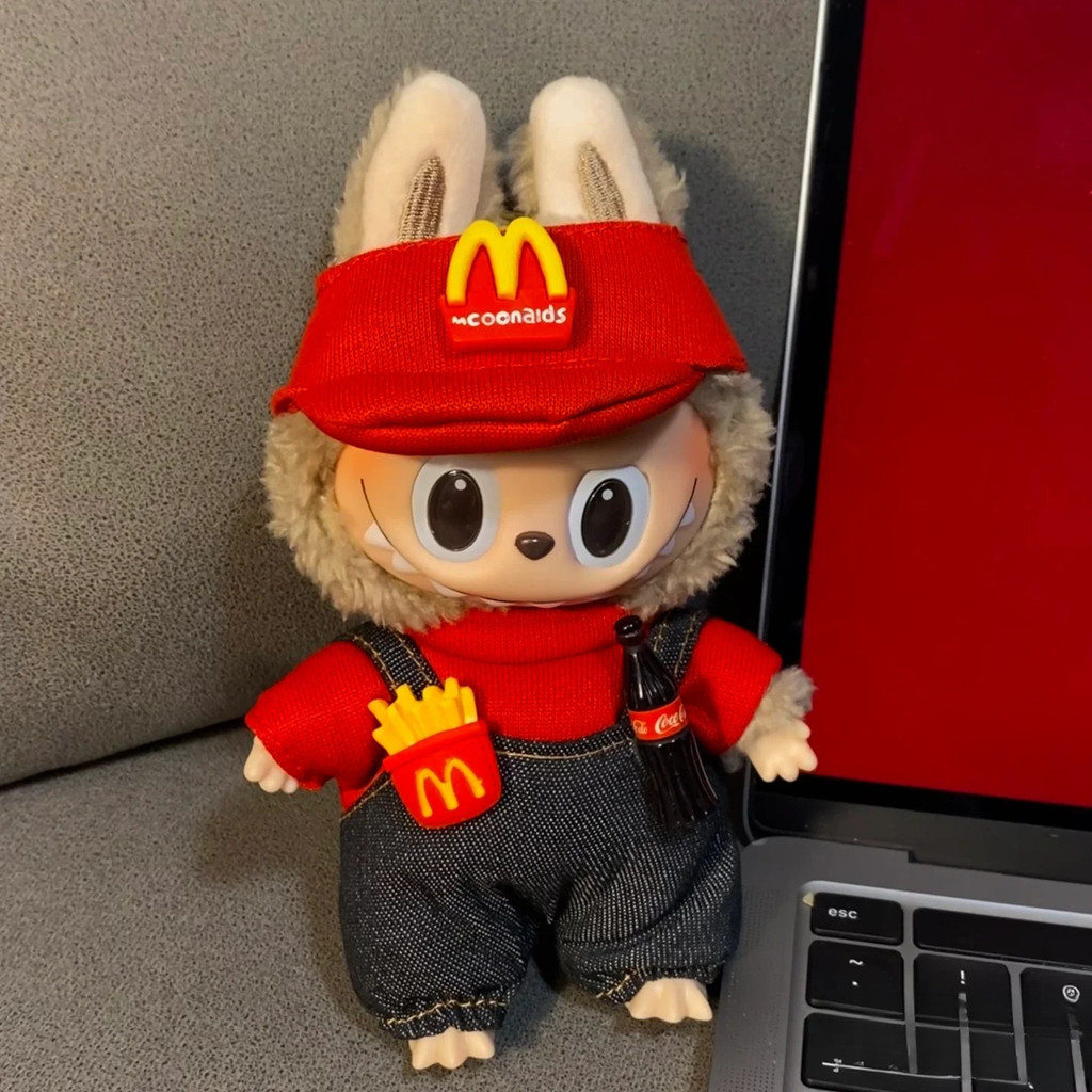 One Two Three Generation labubu Baby Clothes High Ding McDonald's Joint ...