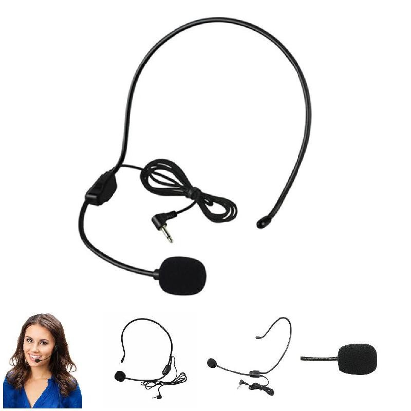 Vocal Wired Headset Microphone for Voice Amplifier Speaker Mic Live ...